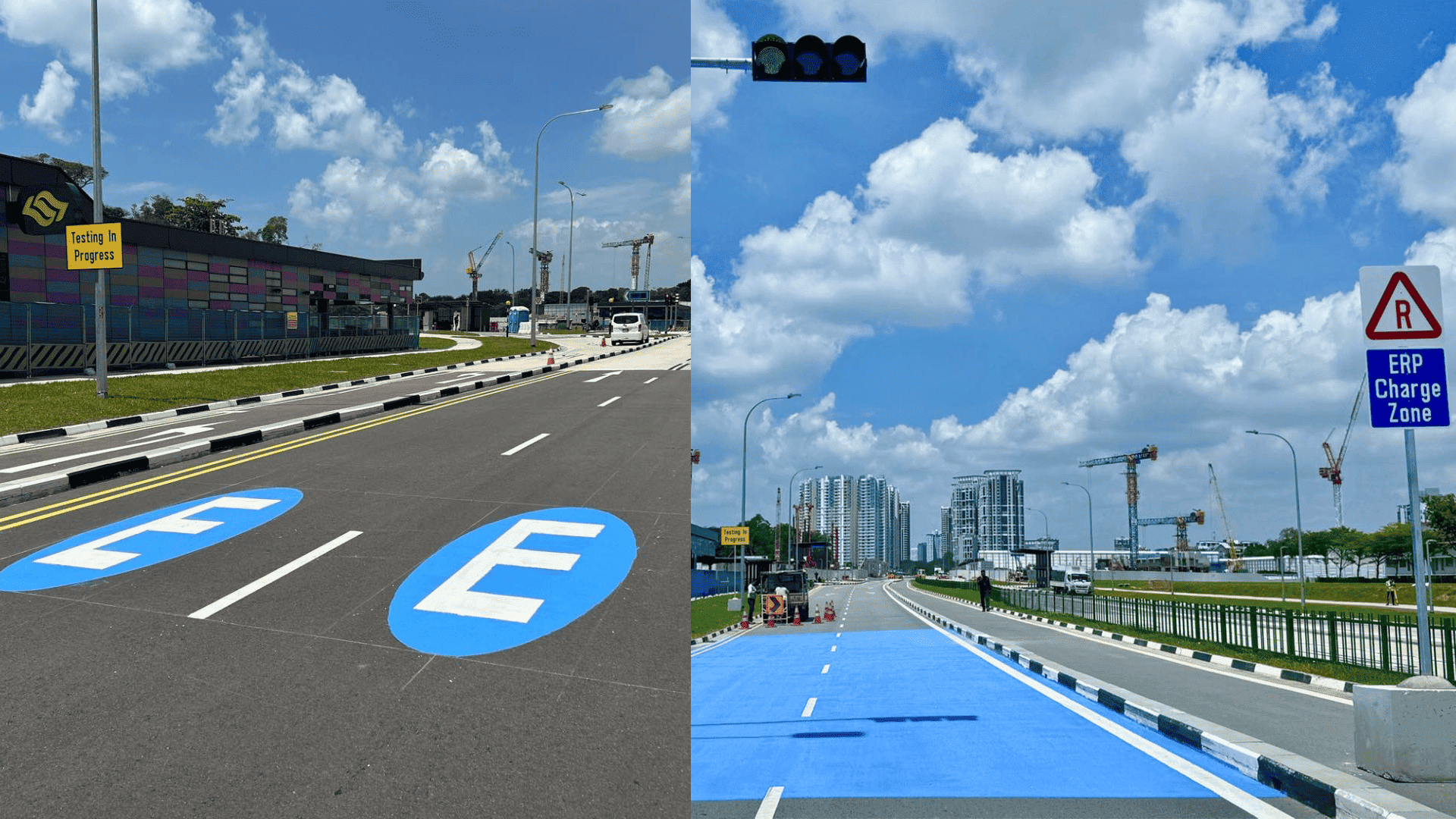 LTA begins trials of road signs and markings for the gantry-less ...