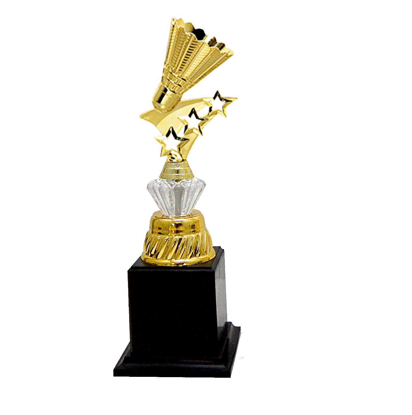AT30572(2) Acrylic Pattern Trophy-Badminton (A/B/C) Gold A | PGMall