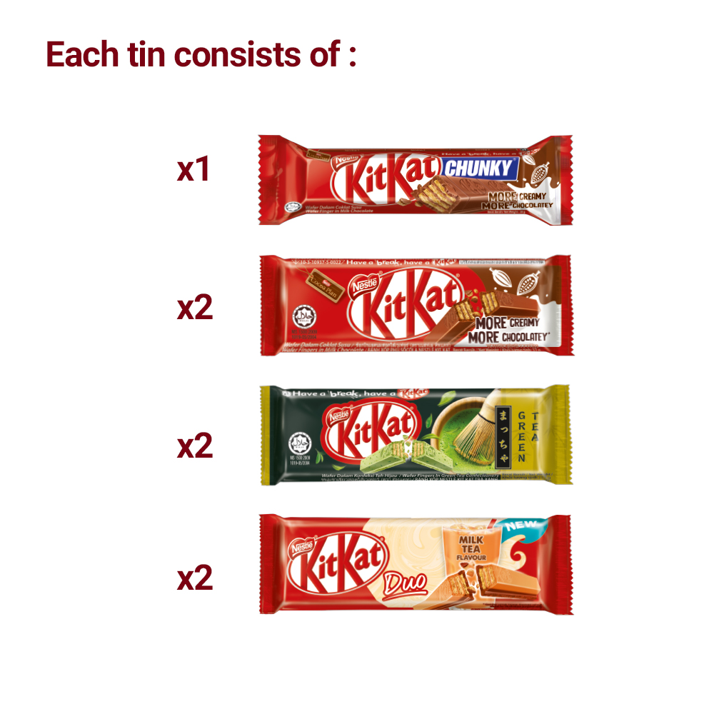 Nestle KitKatMickey Chocolate Festive Tin Design D ExpDate:SEP20