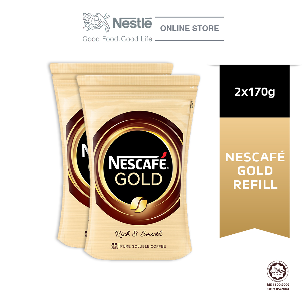 NESCAFE GOLD Refill 170g, Bundle of 2 | New PGMall