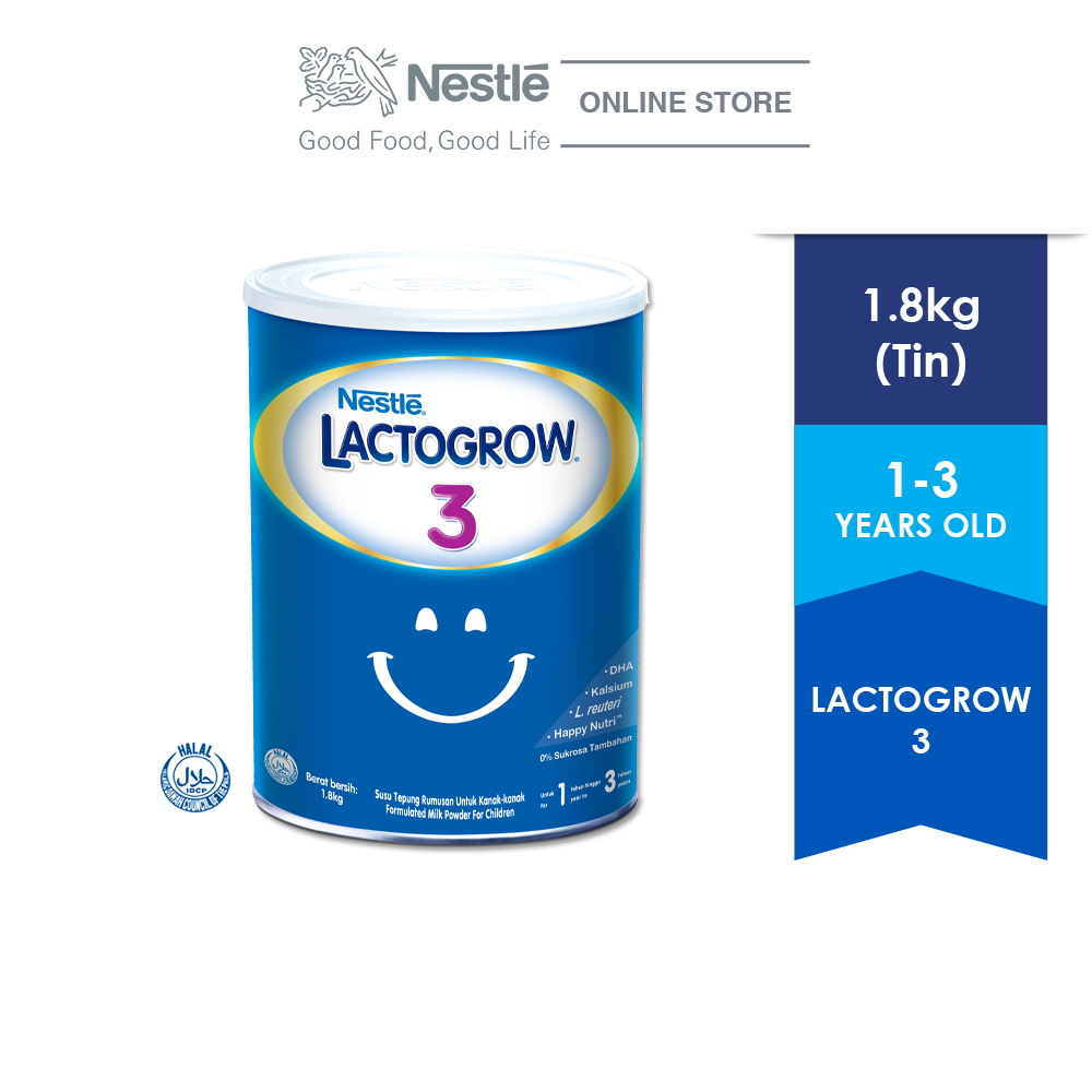 LACTOGROW 3 TIN, 1 box of 1.8kg