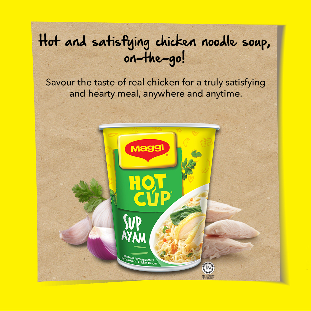 MAGGI Hot Cup Chicken World Cup Edition 54 Cups x 57g (Carton) | PGMall