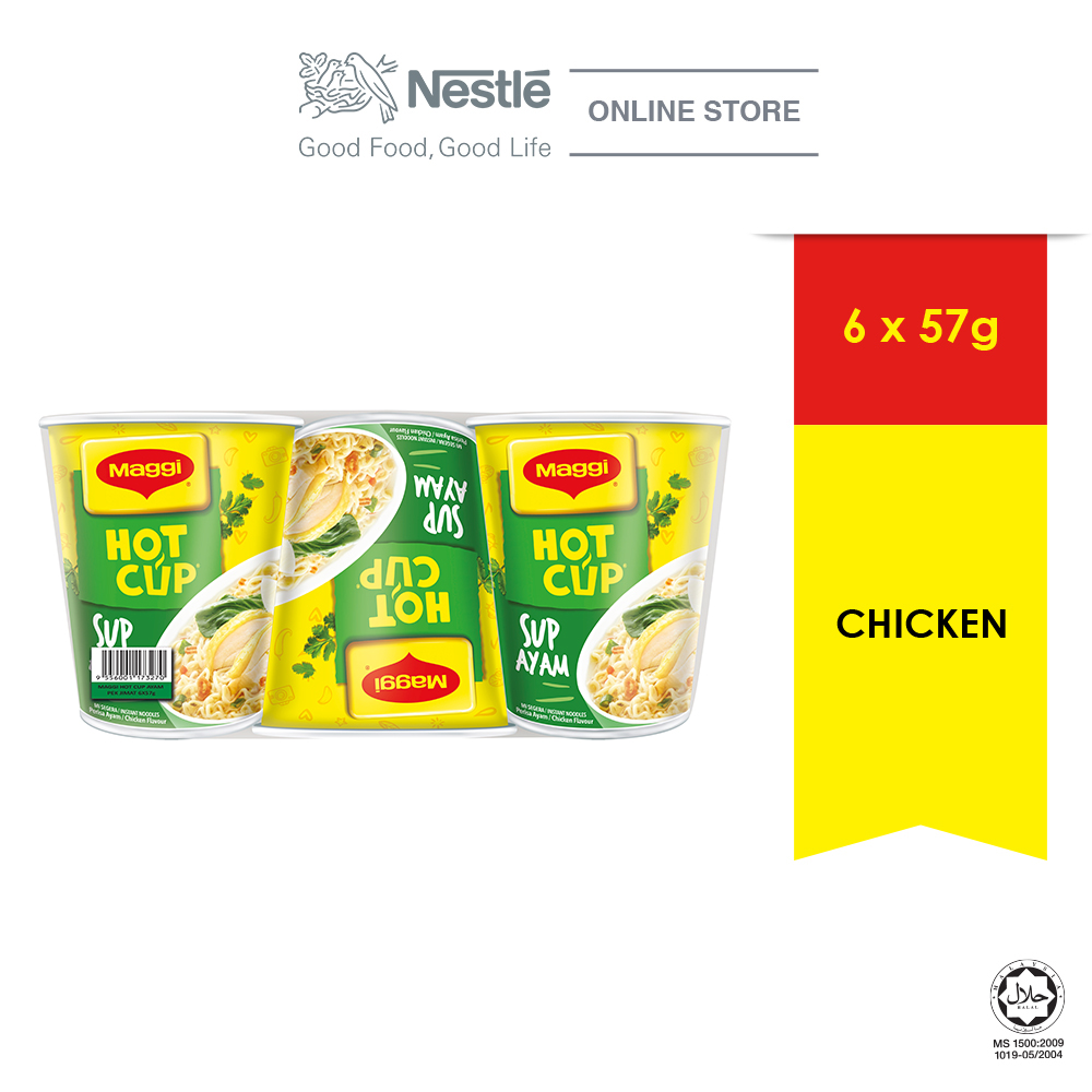 MAGGI Hot Cup Chicken Multipack 6 cups x 57g