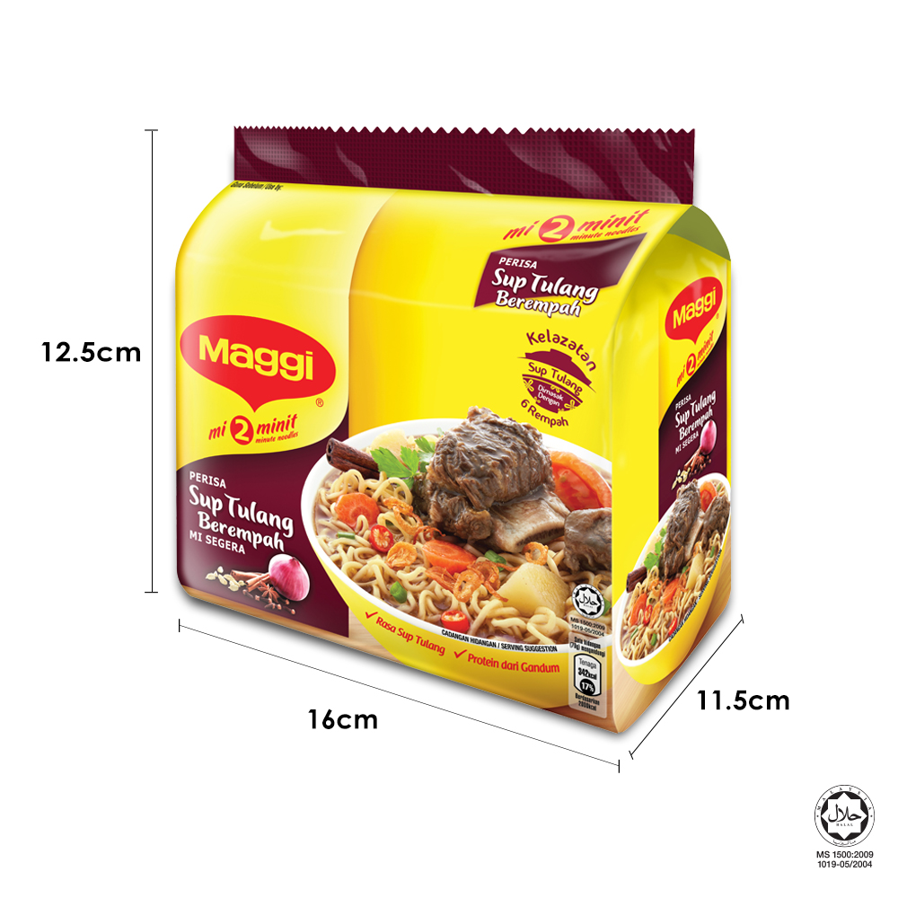MAGGI 2-MINN Sup Tulang 5 packs, 79g Each | New PGMall