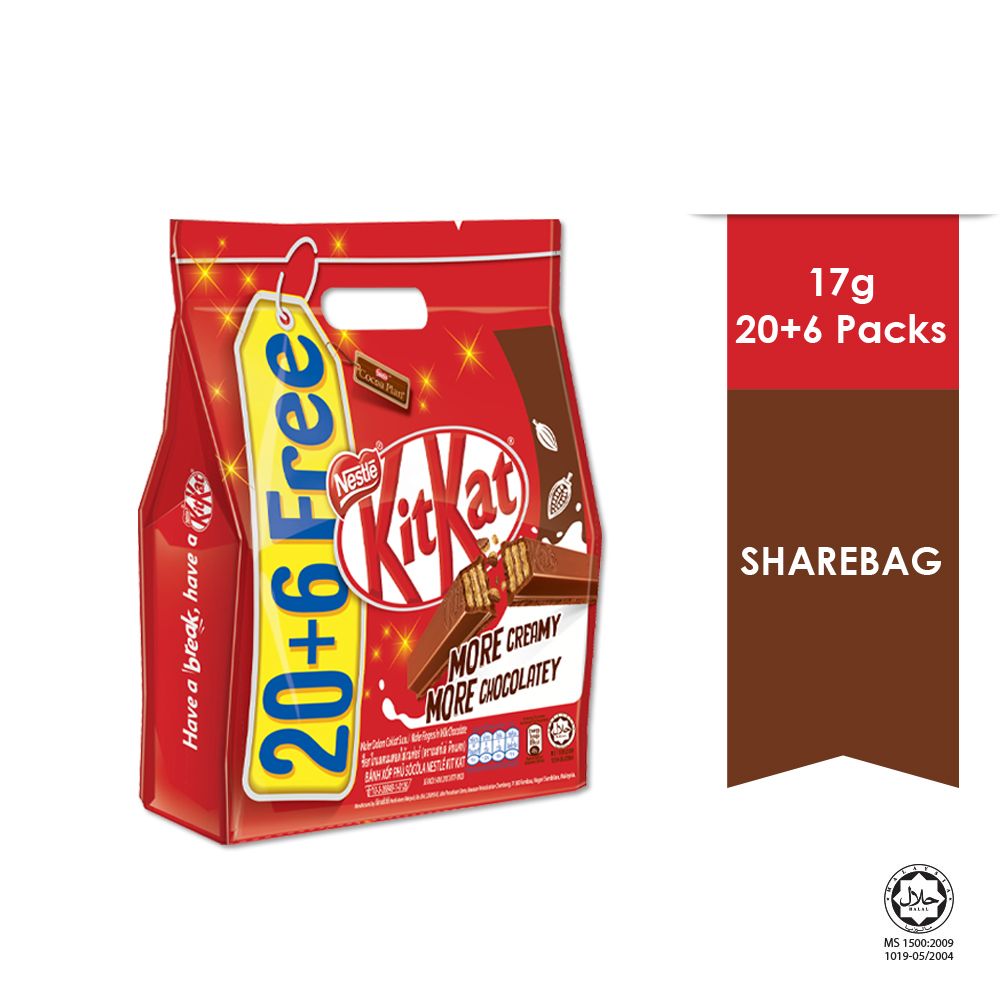 Nestle KitKat20+6 Special Bundle 3 (Nestle KitKat 2F 20+6 & Chocolaty ...