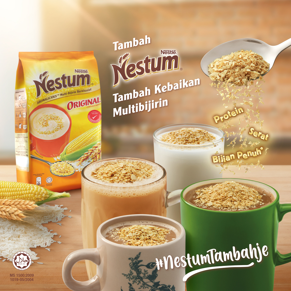 NESTLE NESTUM All Family Cereal Honey Softpack 500g, Bundle of 3
