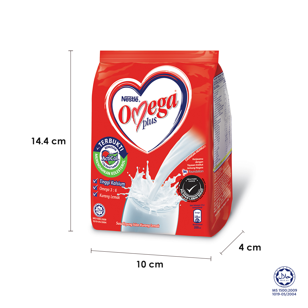 NESTLE OMEGA PLUS Softpack 150g, x2 packs