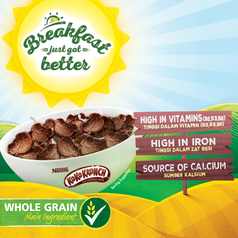 NESTLÃ‰ KOKO KRUNCH Cereal Econopack 500g FREE KOKO Mini Box, x3 boxes