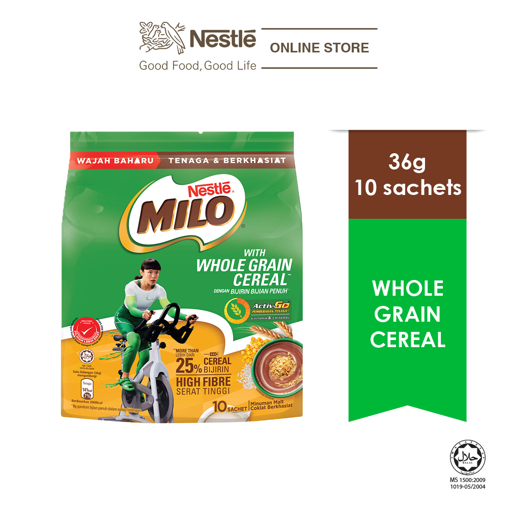 MILO ACTIV-GO Whole Grain Cereal 10stick x 36g