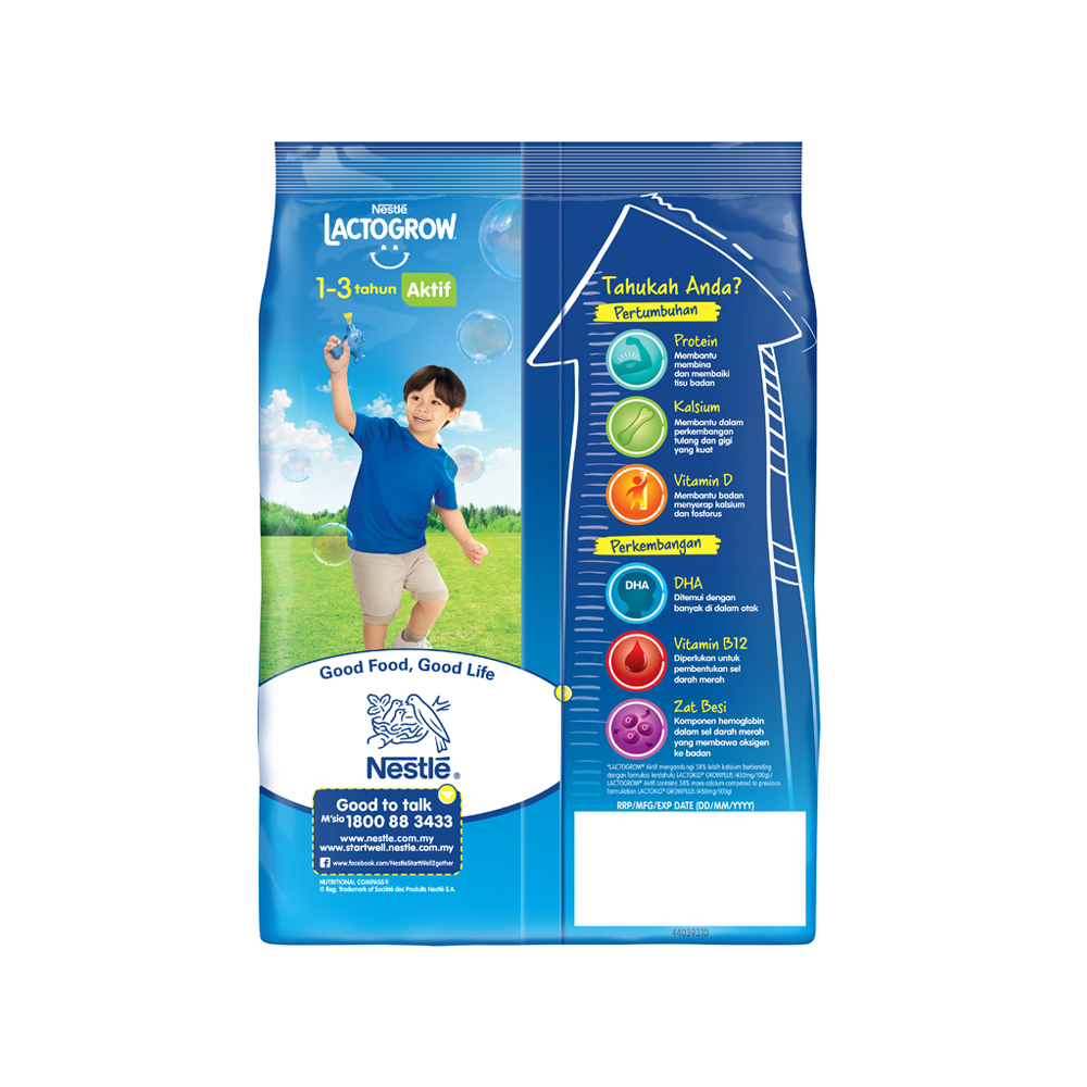 LACTOGROW Aktif 1-3 Soft Pack 850g