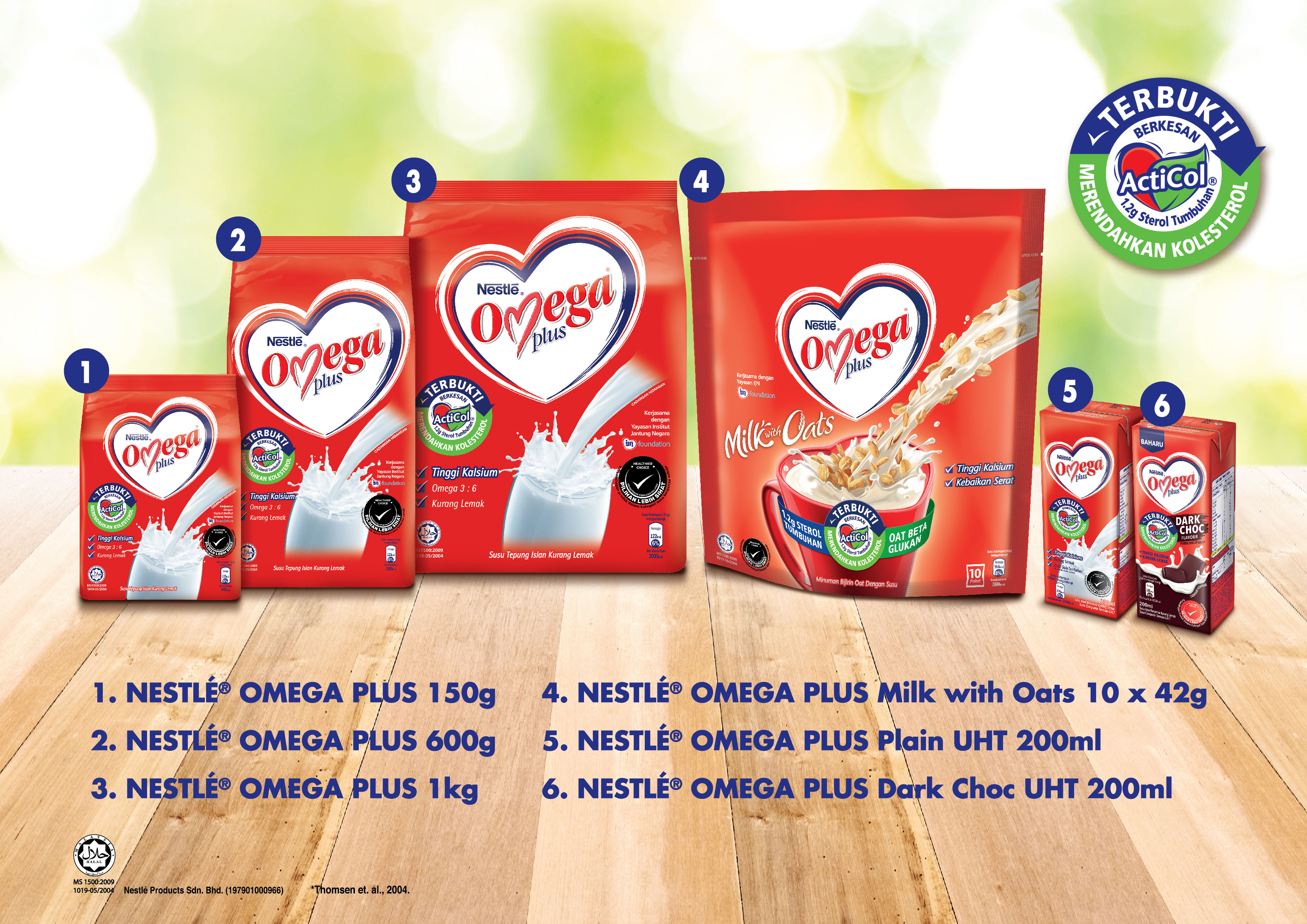 Jual NESTLE OMEGA PLUS Dark Chocolate 6 Packs 200ml, (Carton ...