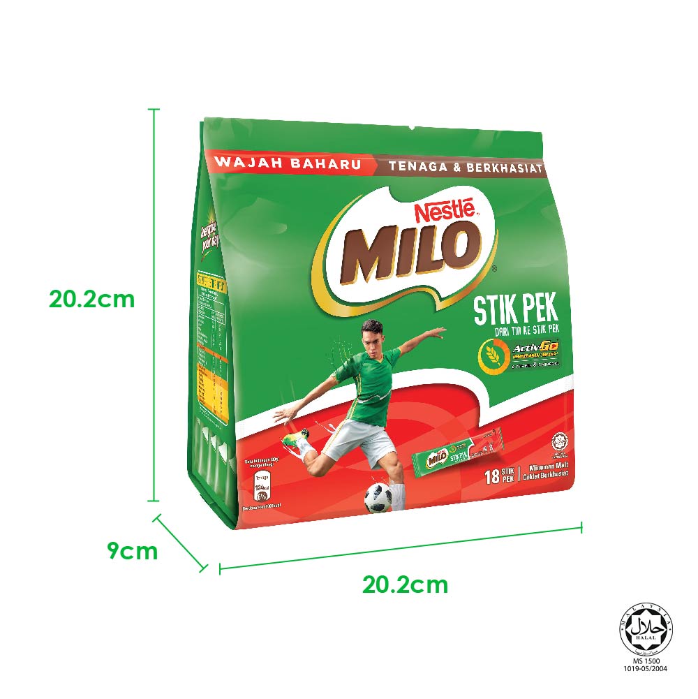 NESTLÉ MILO STICK PACK ACTIV-GO 18 Sticks 30g x2 packs