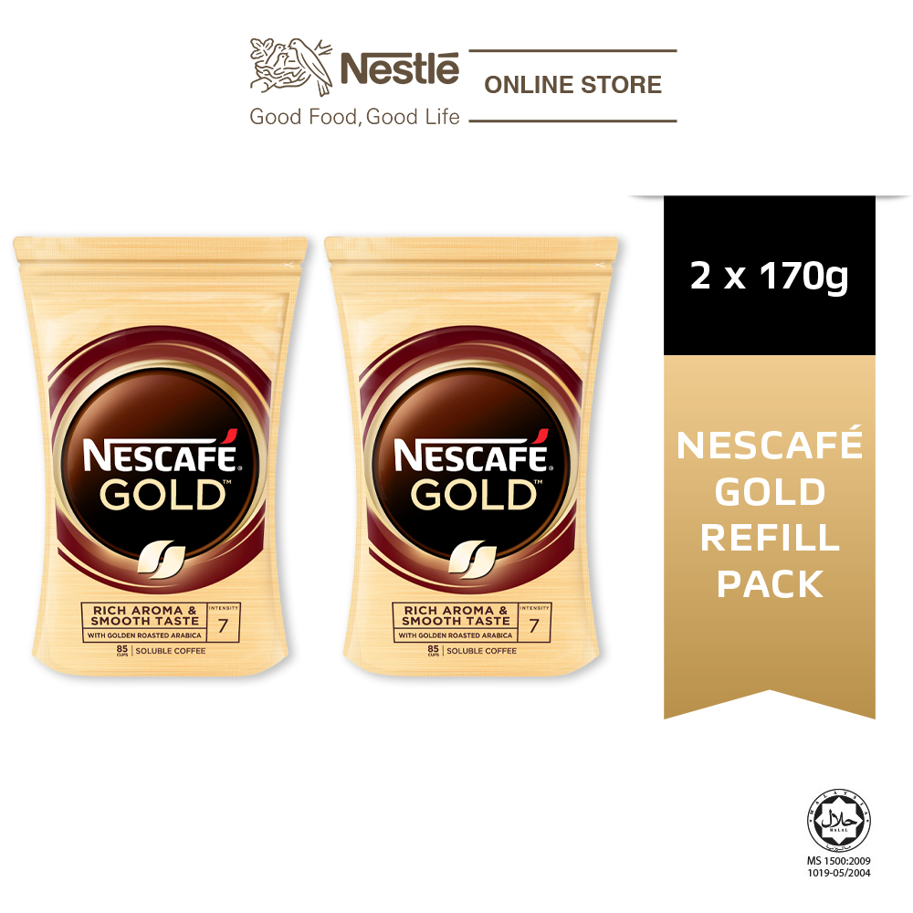 NESCAFE GOLD Refill 170g, Bundle of 2 | New PGMall