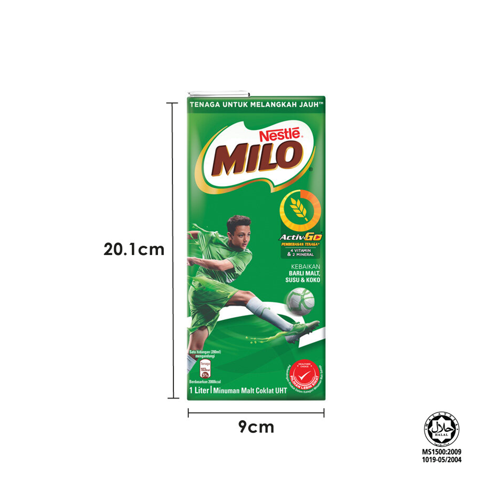 Nestle MILO?? Active-Go Chocolate Malt RTD 1L x2 packs
