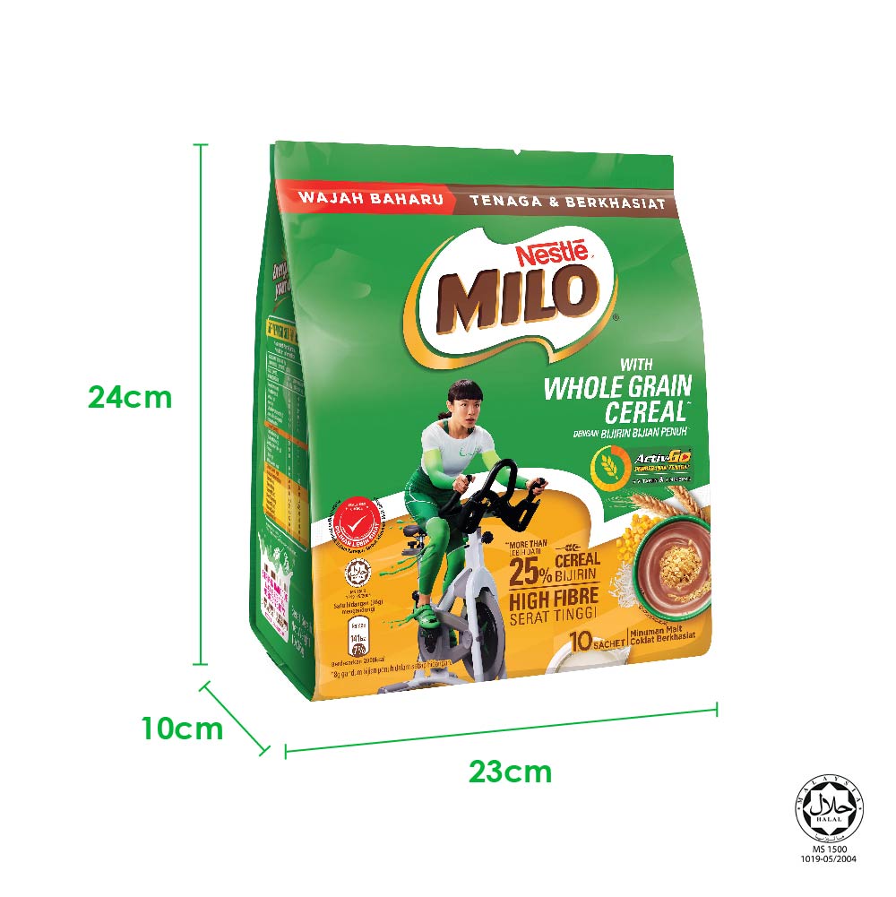 NESTLE MILO Activ-Go Whole Grain Cereal Stickpack Kwave Park Seo-Jun ...