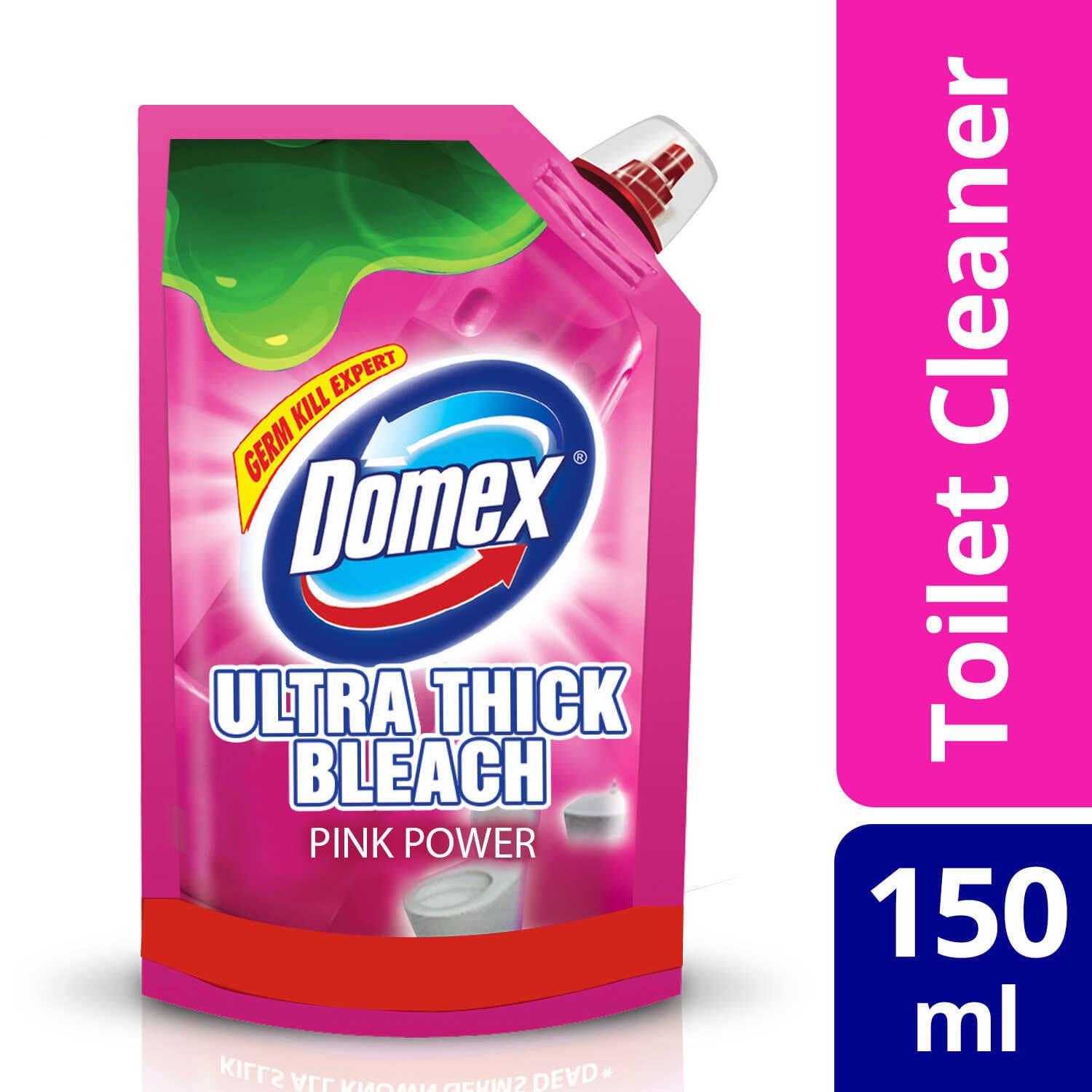 Domex Toilet Cleaner Liquid Bleach Pink Pouch 150ML | Pabilis.ph