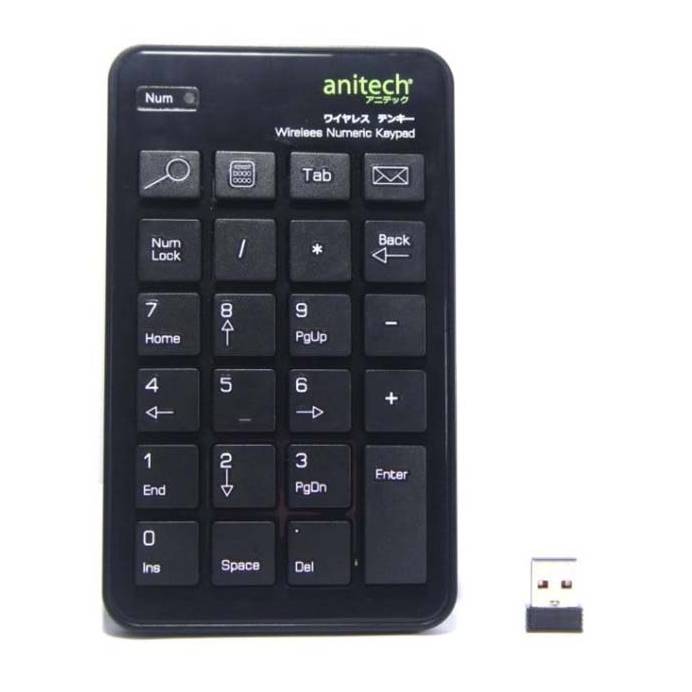 แป้นพิมพ์ตัวเลข Anitech Wireless Numerical Keypad N181 | Jaymart