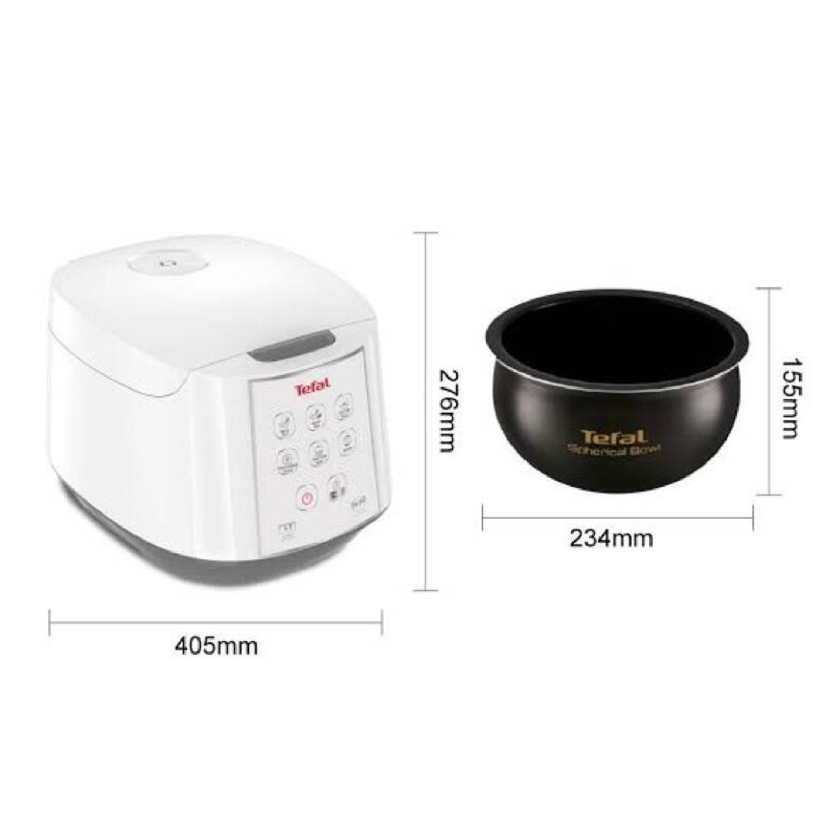 TEFAL หม้อหุงข้าว Digital 1.8L Easy Rice รุ่น RK732166 | Jaymart