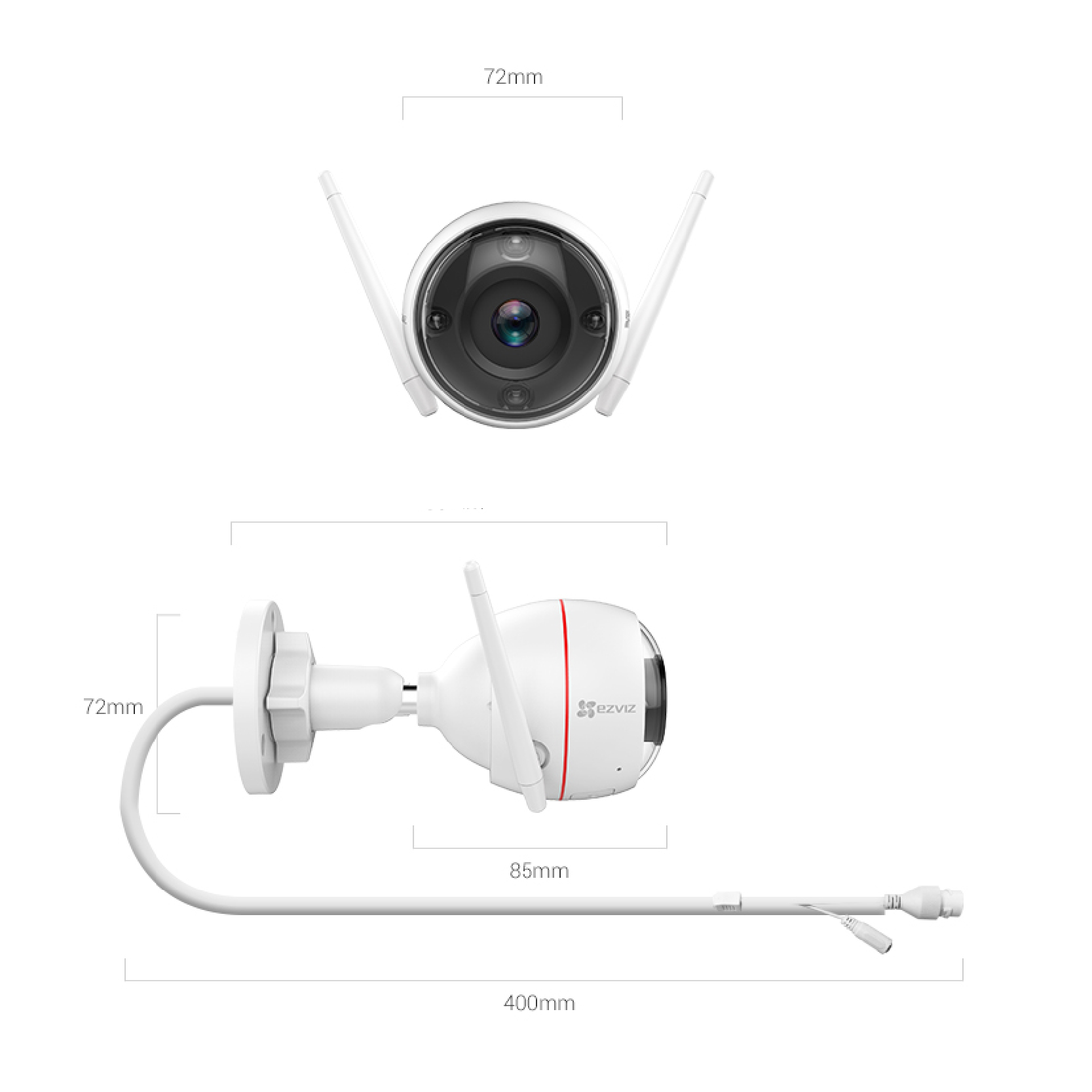 กล้องวงจรปิด EZVIZ C3W Pro 4MP Outdoor Wi-Fi Camera | Jaymart