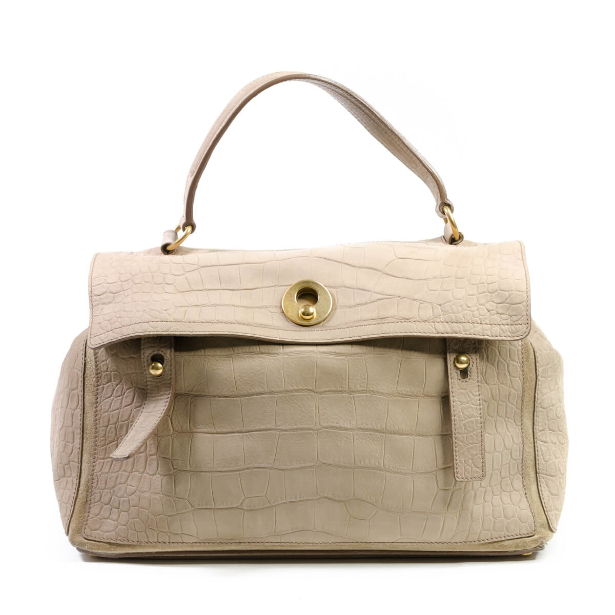 Nubuck Croc Embossed Muse Two Beige