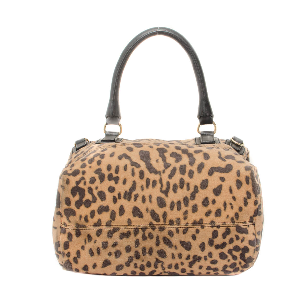 Pandora Leopard Print Suede Handbag
