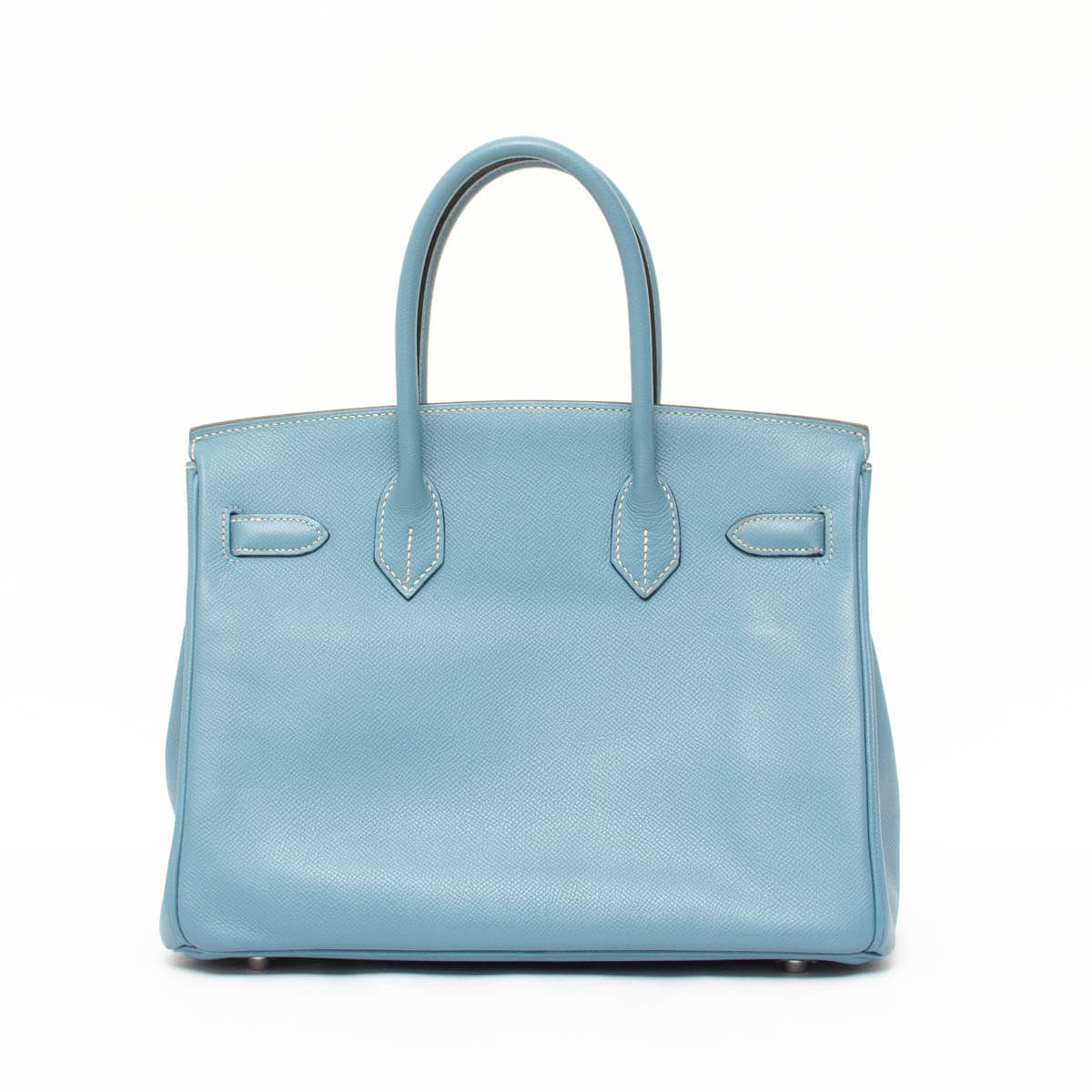 Birkin 30 Blue Jean Epsom Palladium Hardware