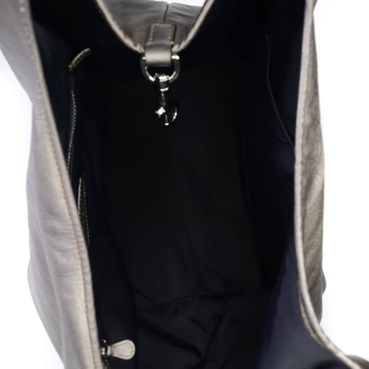 Super Soft Metallic Silver Leather