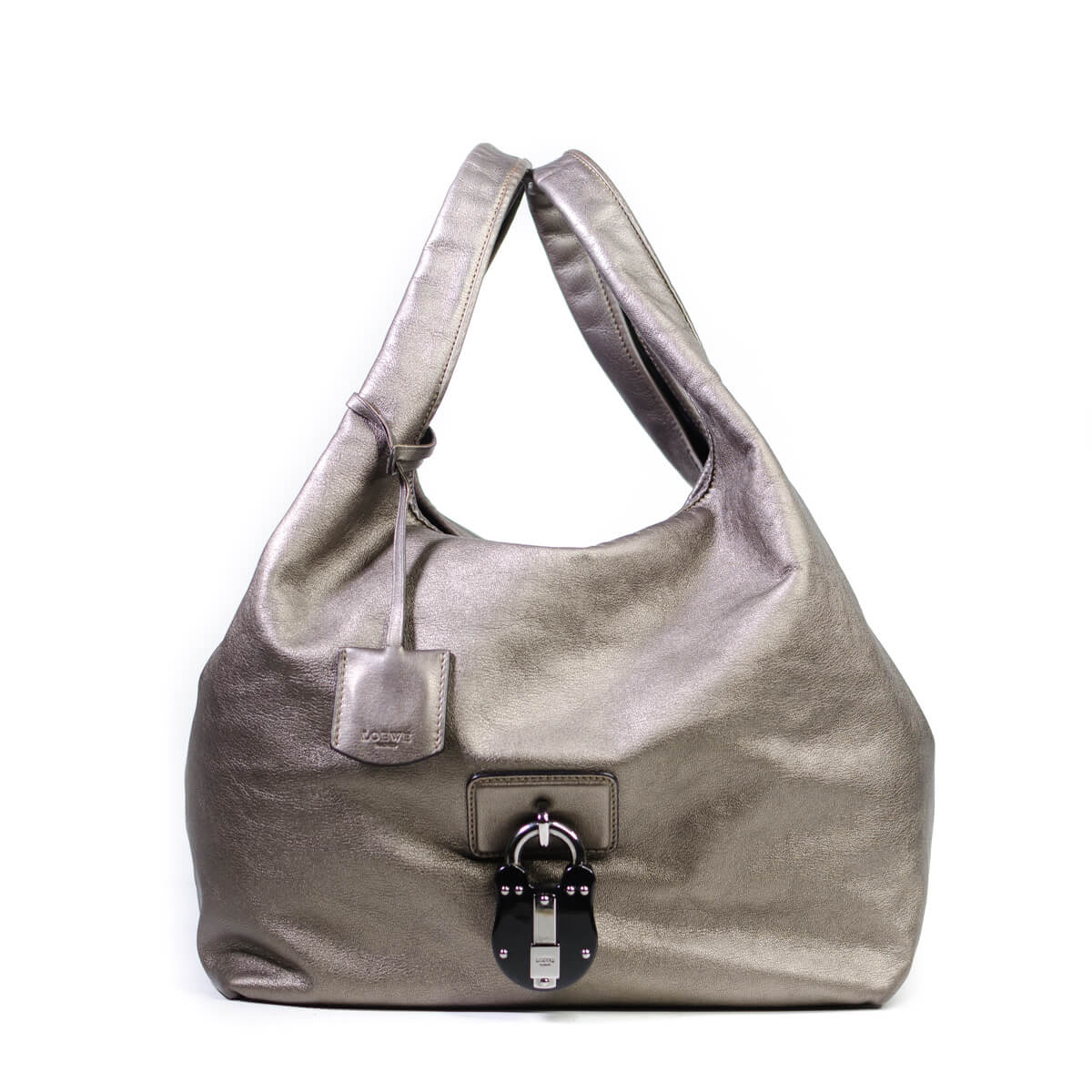 Super Soft Metallic Silver Leather