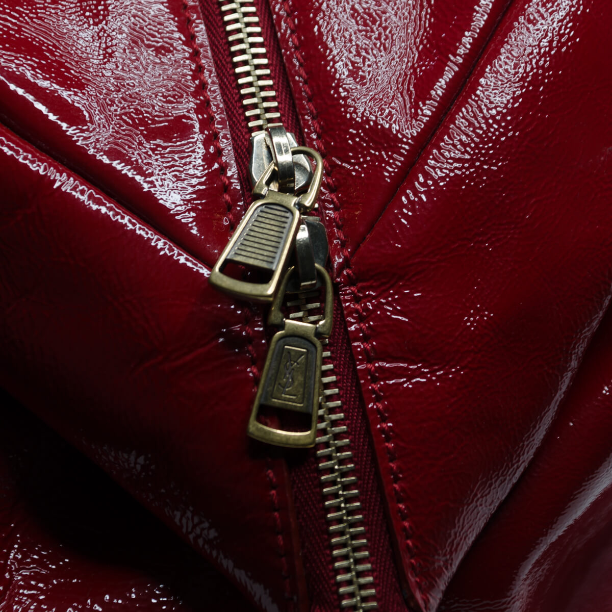 Red Patent Leather Easy Bag