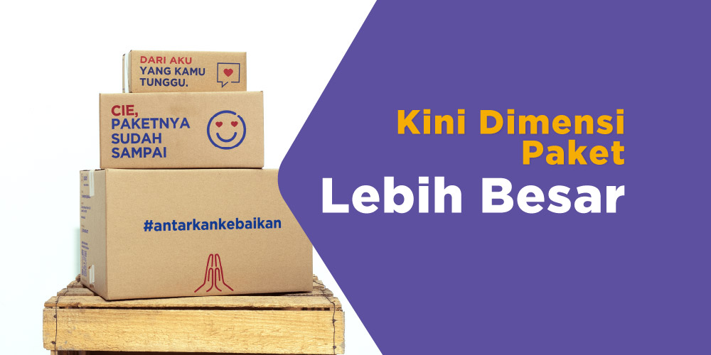 DIMENSI BARU! Kirim Paket Muat 2x Lebih Banyak Dengan Ongkir Tetap FLAT