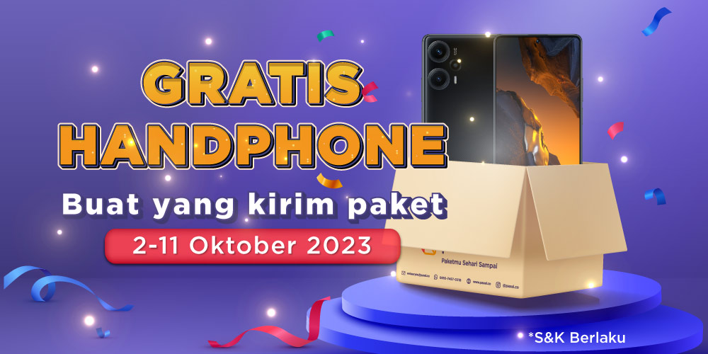 GRATIS Hadiah Handphone buat Pengguna Baru Paxel yang Kirim Paket!