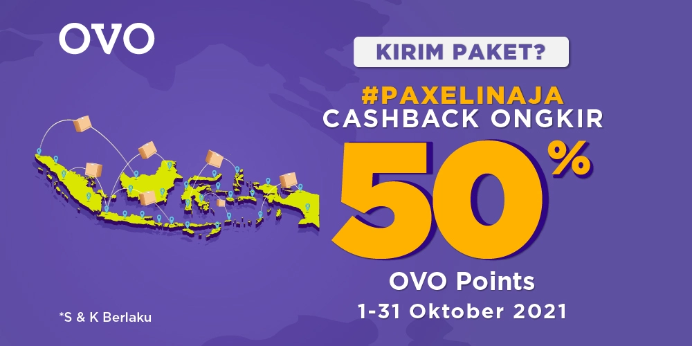 Ada Promo Cashback 50% saat Kirim Paket dengan Pembayaran OVO