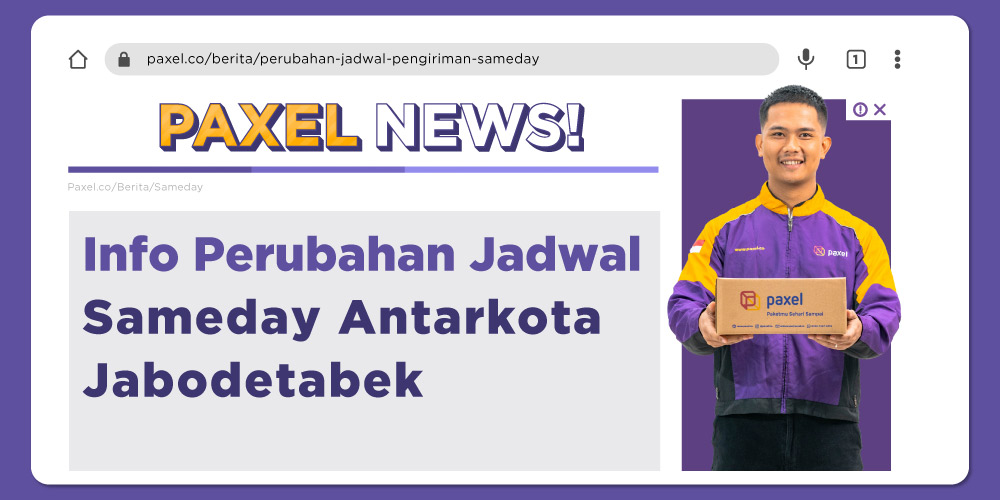 Info Perubahan Jadwal Pengiriman Sameday Antarkota Jabodetabek