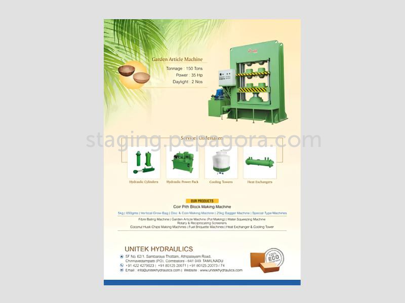Unitek Hydraulics,Coimbatore, India - Company Profile