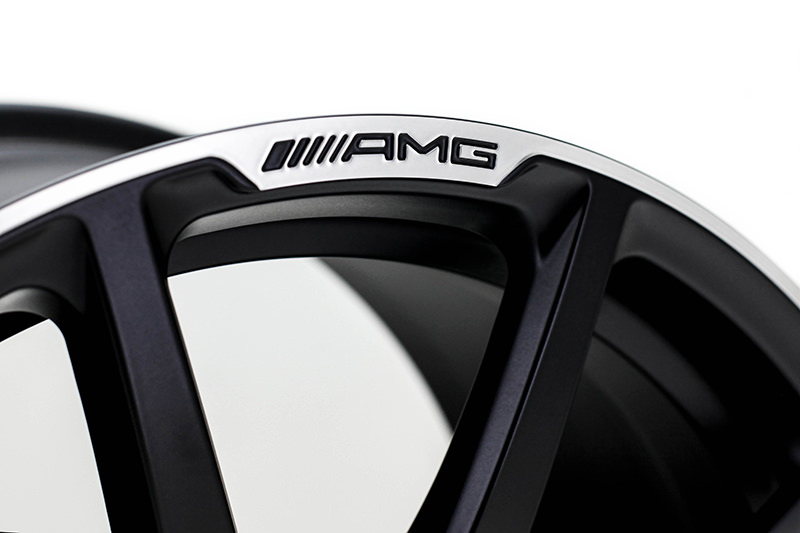 Permaisuri | AMG - AMG Sytle V SL Satin Black w/ Machined Edge 20"