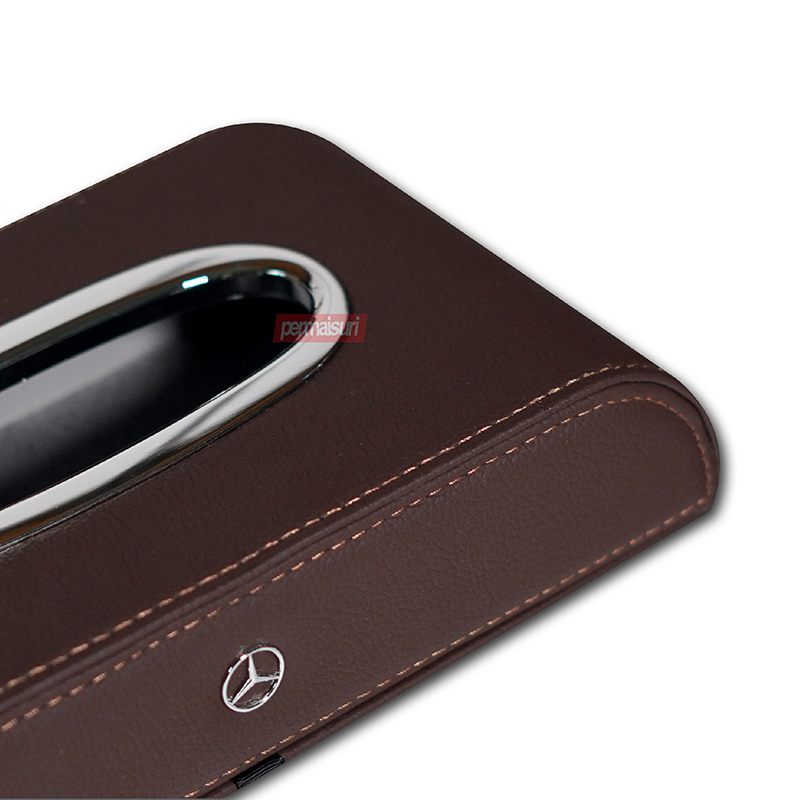 Permaisuri | Accessories - Tissue Box Mercedes Benz Dark Brown