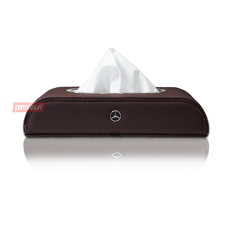 Permaisuri | Accessories - Tissue Box Mercedes Benz Dark Brown
