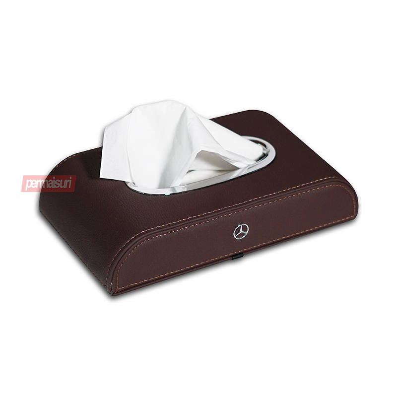 Permaisuri | Accessories - Tissue Box Mercedes Benz Dark Brown