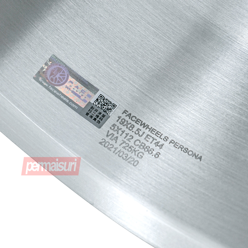 Permaisuri | Facewheels - Persona | Brushed Silver 19