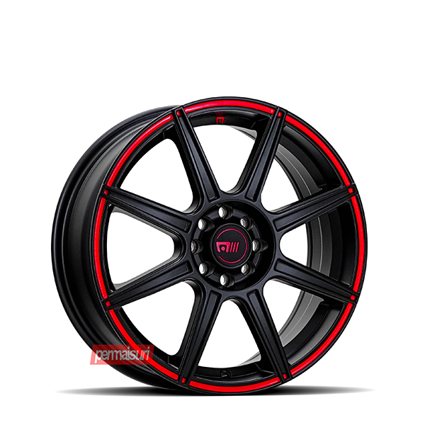 Permaisuri | Motegi Racing - Emora | Satin Black With Red Stripe 17