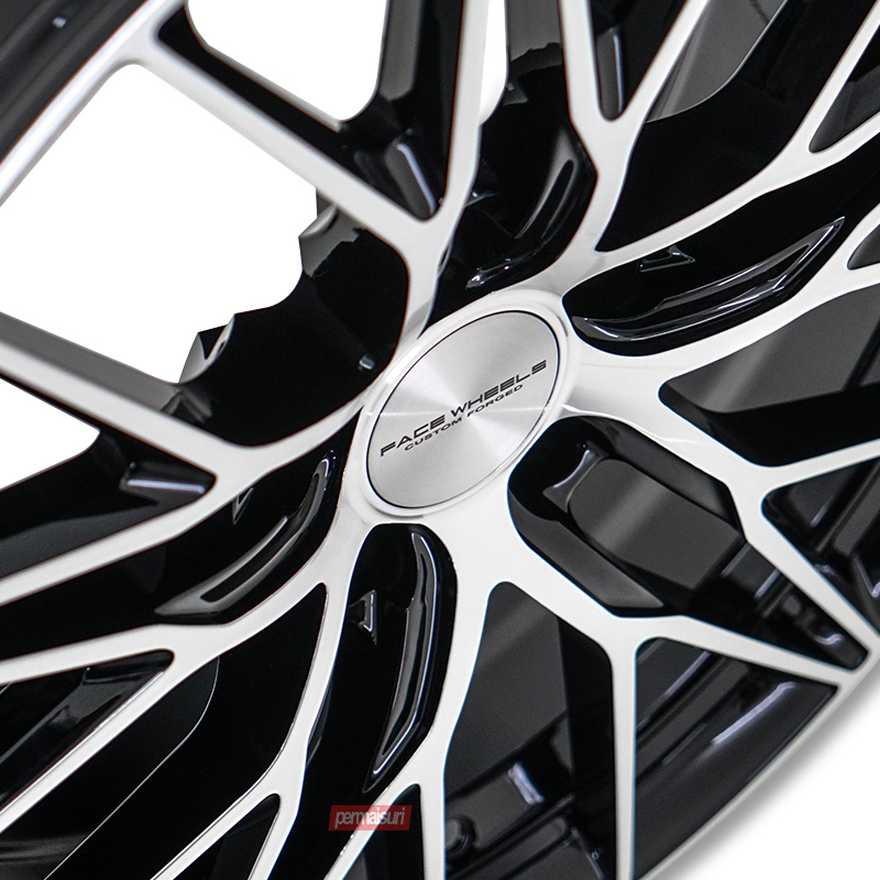 Permaisuri | Facewheels - FW1802 | Gloss Black Machined Face 18