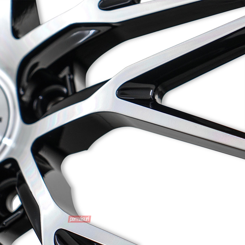 Permaisuri | Facewheels - FW1802 | Gloss Black Machined Face 18