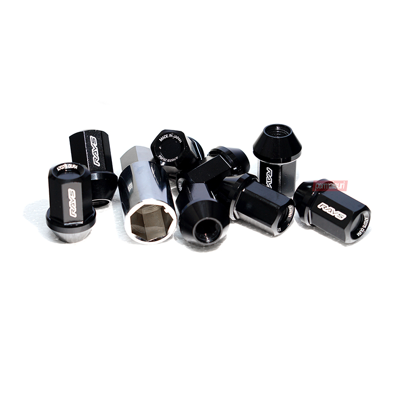 Permaisuri | Accessories - L37 Duralumin Straight Lock & Nut Set Black