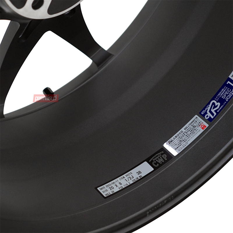 Permaisuri | Rays - VV21S | Matte Diamond Cut/Side Matte Graphite 20