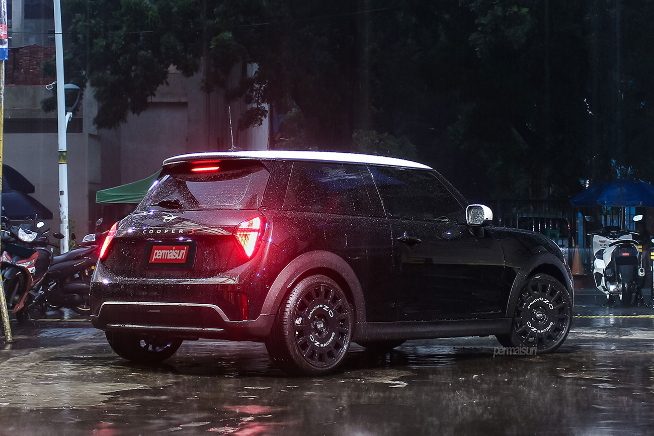 Permaisuri | White top black Mini F66 on OZ Racing Rally Racing 18"