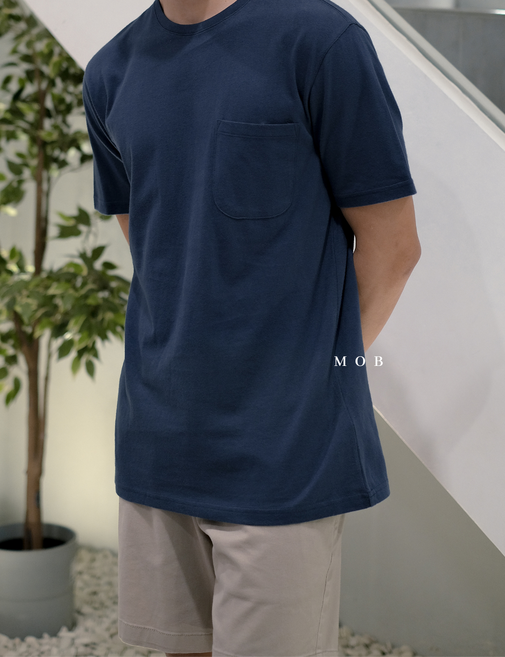 MOB - GTSST01006C Basic Pocket SS Tee Navy