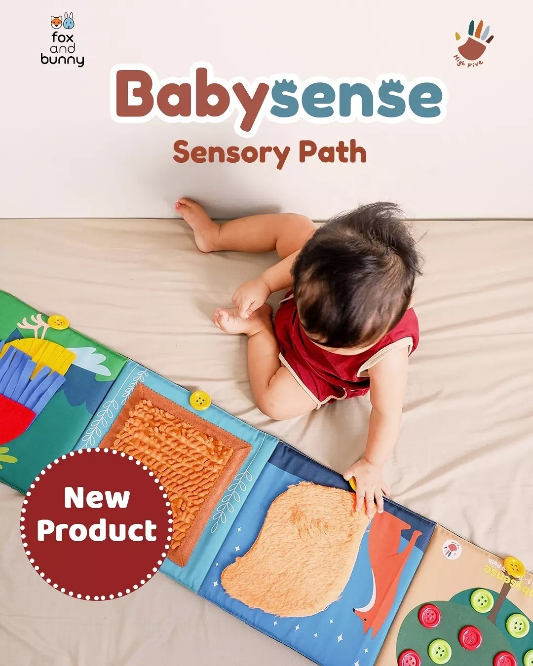 Fox and Bunny - Sensory Path | Baby Sense | Usia 0-3 thn