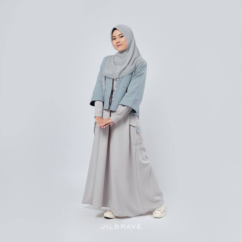 Jilbrave Official Store - Ishana Dress 2.0 Light Blue
