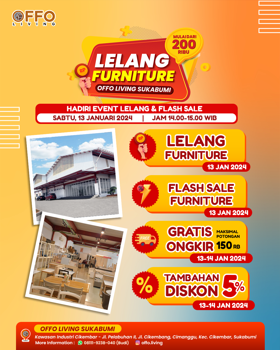 Toko Furniture Online & Offline Termurah se-Indonesia Gratis Perakitan
