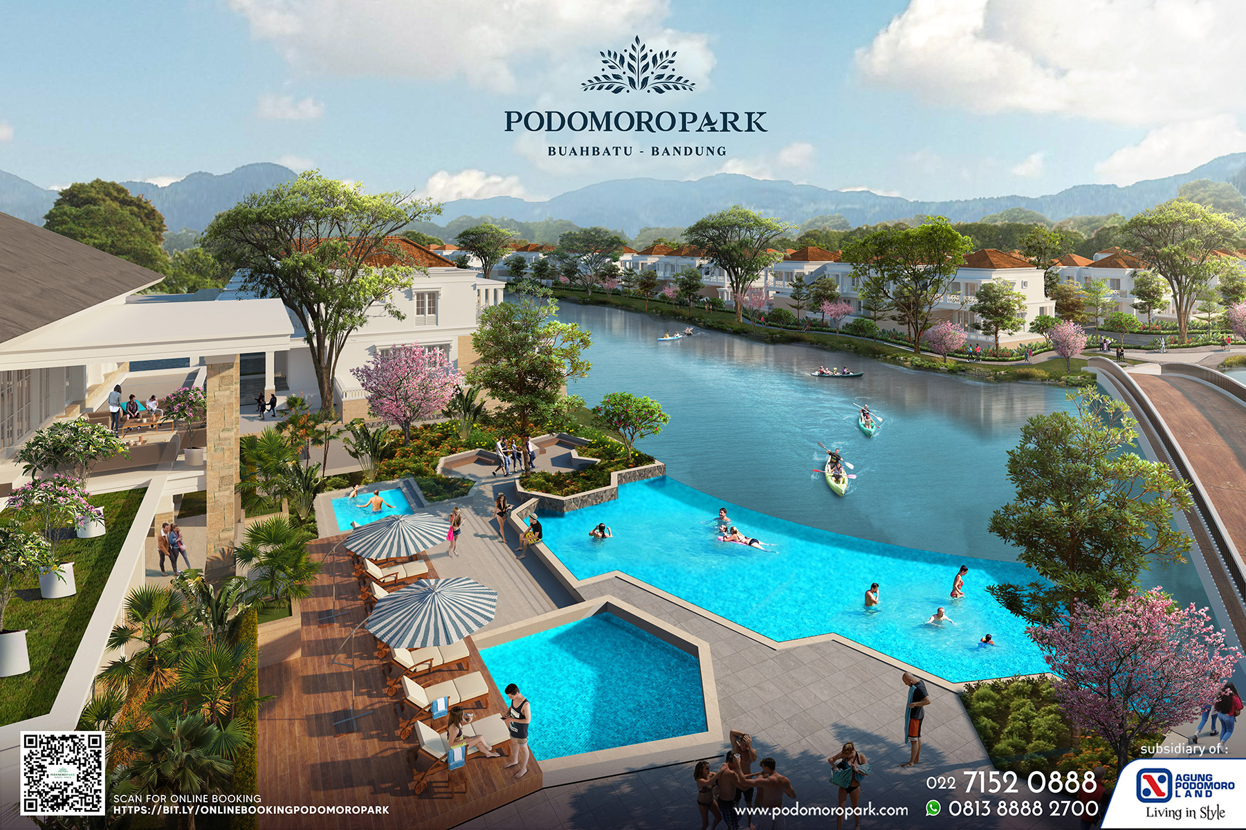 Podomoro Park Miliki Infinity Pool Ikonik Bersanding dengan Pesona Danau dan Pegunungan Bandung ...